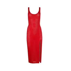 MONARCH Kendall Sleeveless Midi Dress - Red