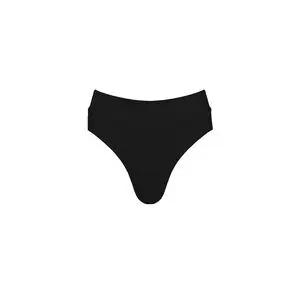 MONARCH Stella High Waisted Bikini Bottom - Black