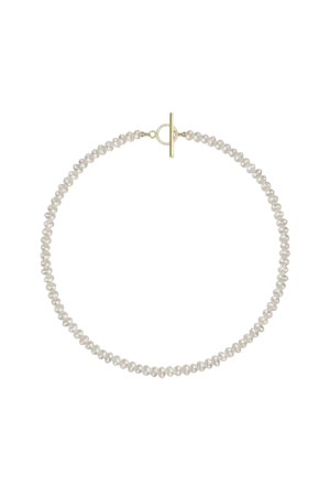 LISA&CO. Necklace Pearl Bead Sparkling - Silver