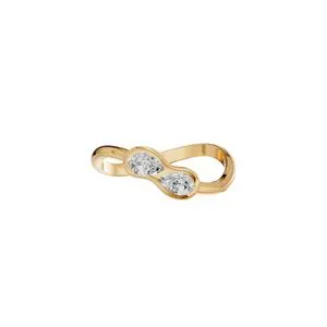 AYA FINE JEWELRY 14k Gold Lab-grown Diamond Infinity Twist Ring - Yellow
