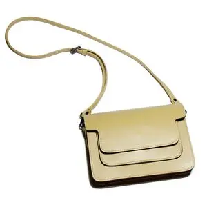 MAFALDA Maia Olive Leather Shoulder Bag - Green