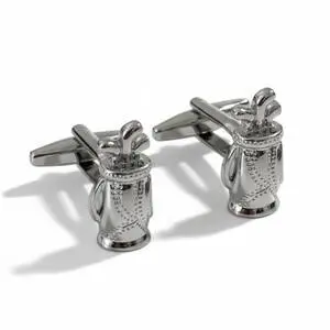 LATELITA Golf Clubs Cufflinks - Silver