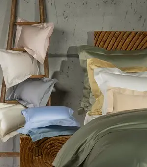 CELSO DE LEMOS Egyptian Cotton Bourdon King Duvet Cover