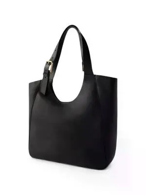 Furla Large Dora Buckle-detail Leather Tote Bag