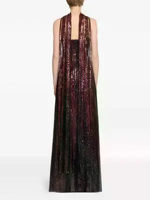 Elie Saab Sequin Embellishment Maxi Dress