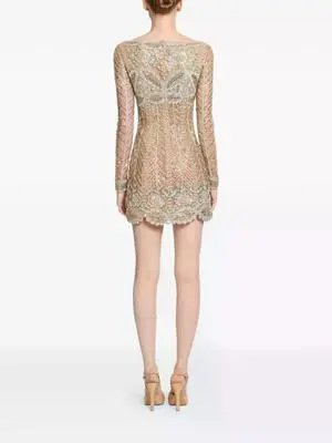 Elie Saab Bead-embroidered Mini Dress
