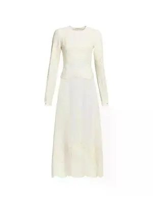 Elie Saab Crew-neck Maxi Dress