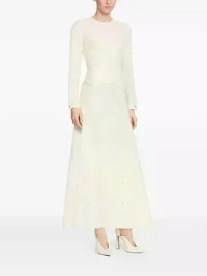 Elie Saab Crew-neck Maxi Dress