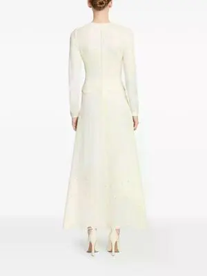 Elie Saab Crew-neck Maxi Dress