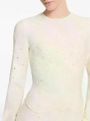 Elie Saab Crew-neck Maxi Dress