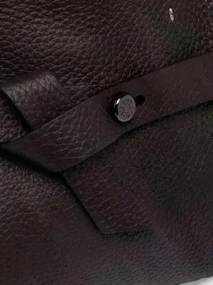 GIANNI CHIARINI Miranda Pebbled-leather Tote Bag - Brown