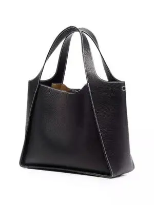 Stella McCartney Logo Perforated Logo-detail Tote Bag - Black