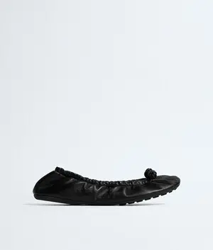 Bottega Veneta Fantasmina Ballerina Flats - Black