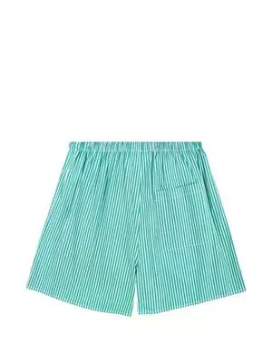 SPORTY & RICH Crest Striped Shorts