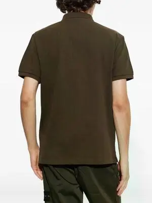 Stone Island Logo-patch Short-sleeve Polo Shirt - Green