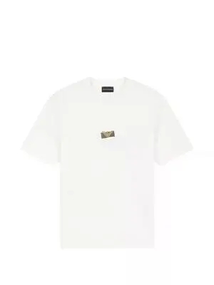 Emporio Armani Logo-patch Short-sleeve T-shirt - White