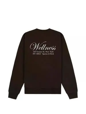 SPORTY & RICH Soho Logo-print Sweatshirt - Brown