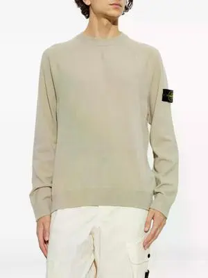 Stone Island Logo-patch Long-sleeve Sweater