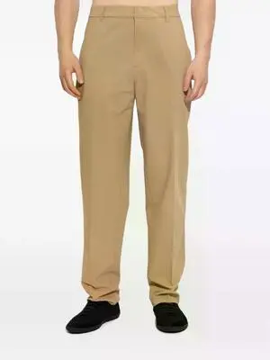 Emporio Armani Creased Finish Textured Trousers