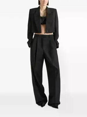 Givenchy Tuxedo Double-pleat Trousers - Black