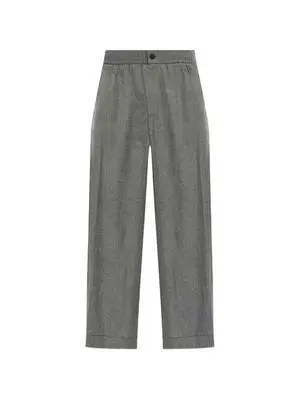 Giorgio Armani Elasticated-waistband Turn-up Trousers