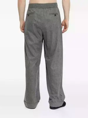 Giorgio Armani Elasticated-waistband Turn-up Trousers