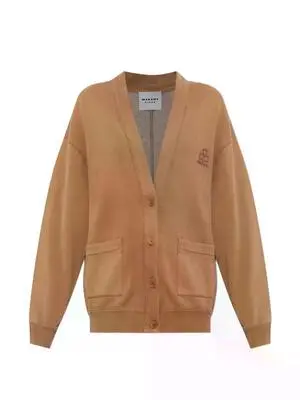 MARANT ETOILE Stephy Logo-embroidered Cardigan - Brown