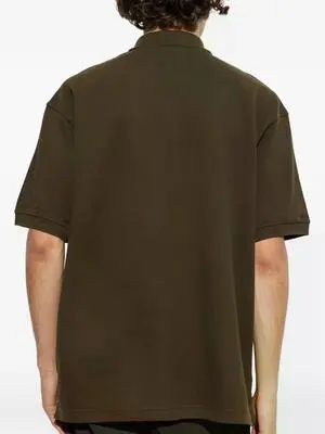 Stone Island Logo-embroidered Polo Shirt - Brown
