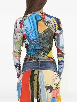 BORBALA Graphic Print Long Sleeve T-shirt