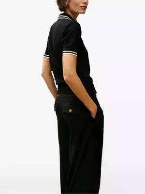 ETHER Pavo Stripe-trim T-shirt