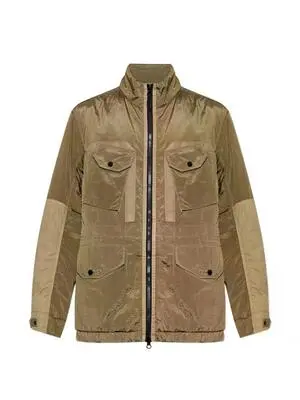 Stone Island Logo-patch Military Jacket - Brown
