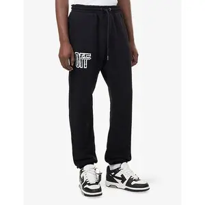 Off-White Motion-arrow Logo-print Cotton Jogging Bottoms