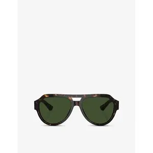 Dolce & Gabbana Dg4466 Square-frame Tortoiseshell Nylon Sunglasses - Brown