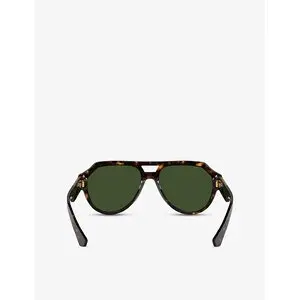 Dolce & Gabbana Dg4466 Square-frame Tortoiseshell Nylon Sunglasses
