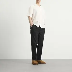 WAX LONDON Pleated Wool-blend Trousers - Black