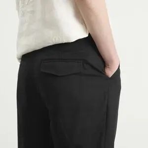 WAX LONDON Pleated Wool-blend Trousers - Black
