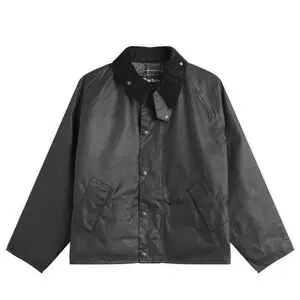 Barbour Os Transport Wax Jacket - Black