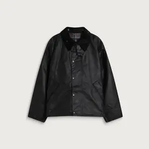 Barbour Os Transport Wax Jacket - Black