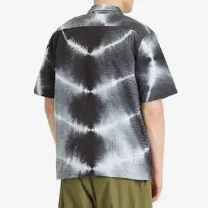 Universal Works Tie Dye Seersucker Camp Shirt