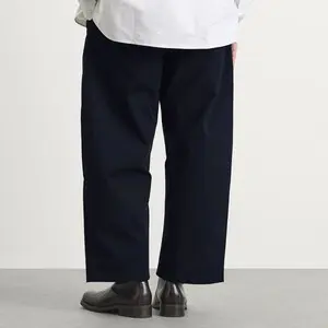 Studio Nicholson Sorte Peached Cotton Pleat Volume Pant