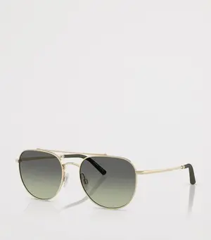 Oliver Spencer X Roger Federer Metal R-10 Aviator Sunglasses