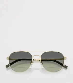 Oliver Spencer X Roger Federer Metal R-10 Aviator Sunglasses