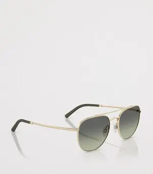 Oliver Spencer X Roger Federer Metal R-10 Aviator Sunglasses