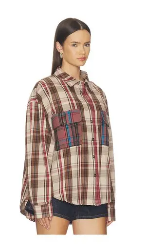 ONETEASPOON Prairie Check Daria Shirt In . Also
