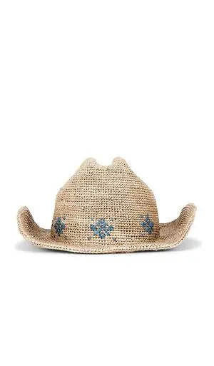 Brixton Odessa Straw Packable Cowboy Hat In . Also - Tan