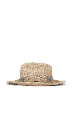 Brixton Odessa Straw Packable Cowboy Hat In . Also