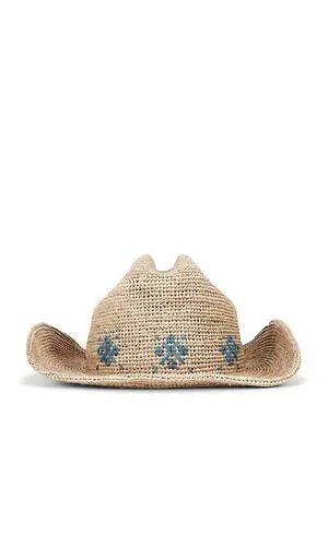 Brixton Odessa Straw Packable Cowboy Hat In . Also