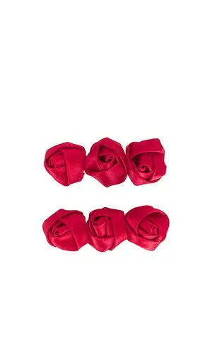 PETIT MOMENTS X Scott King Hair Olivia Barrette Clips - Red
