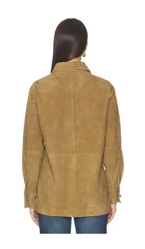 RÓHE Suede Pankou Overshirt In . Also