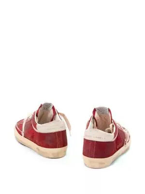 GOLDEN GOOSE Super-star Distressed-effect Sneakers - Red